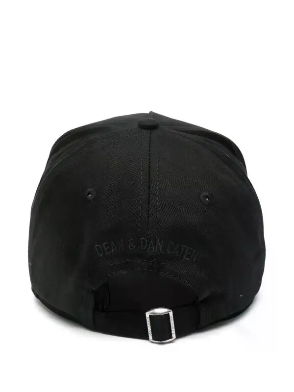 Dsquared2 Logo-embroidered Distressed Baseball Cap