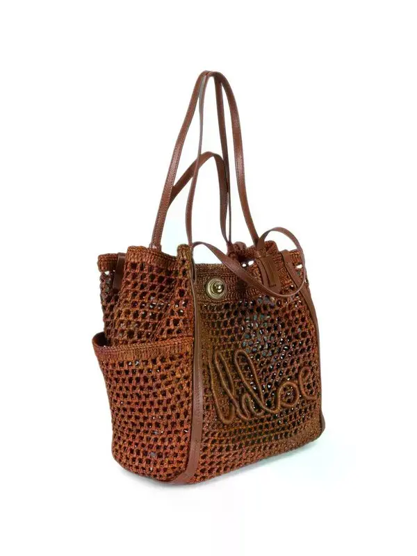 Chloé Iconic Crocheted Raffia Tote Bag