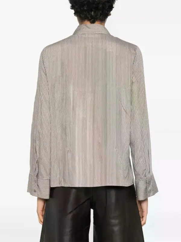 Peserico Striped Long-sleeve Shirt