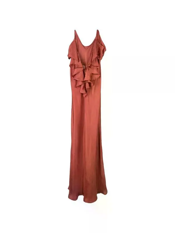 FARAH Flora Ruffled Maxi Dress