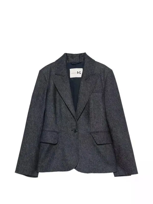 MANZONI 24 Single-breasted Notch-lapel Jacket - Grey