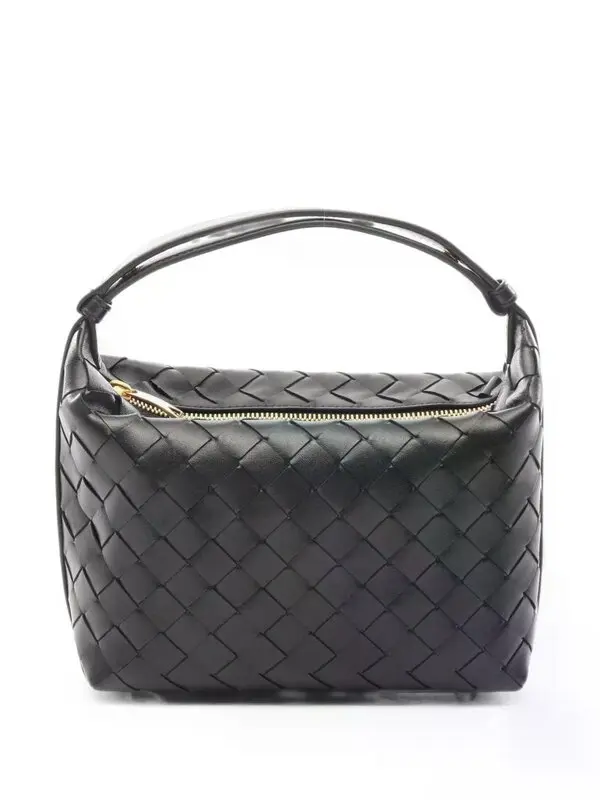 Bottega Veneta 2020s Mini Wallace Intrecciato Tote Bag - Black