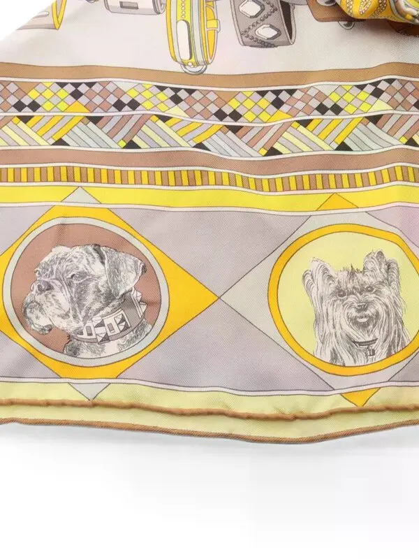 Hermès 2010s Colliers Et Chiens Scarf