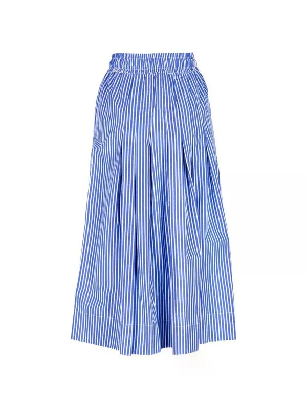 ARLO MOTT Striped Pleated Skirt