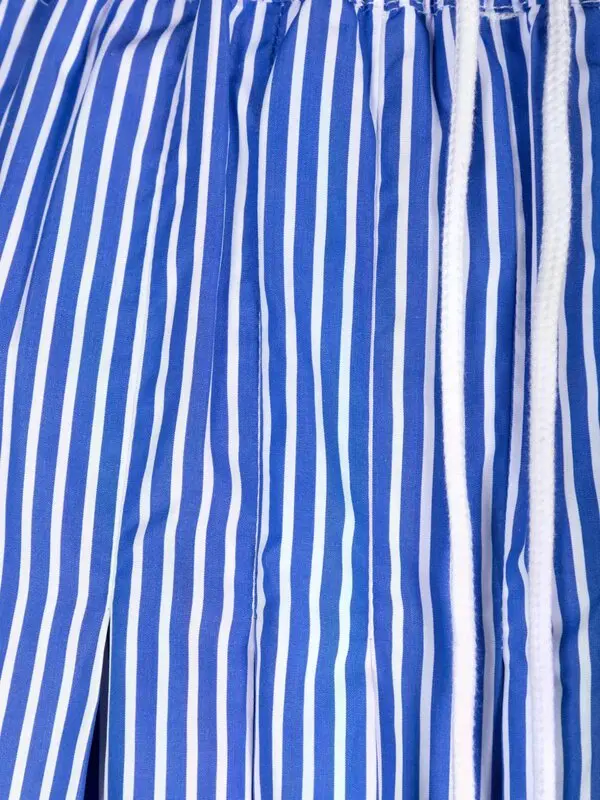 ARLO MOTT Striped Pleated Skirt