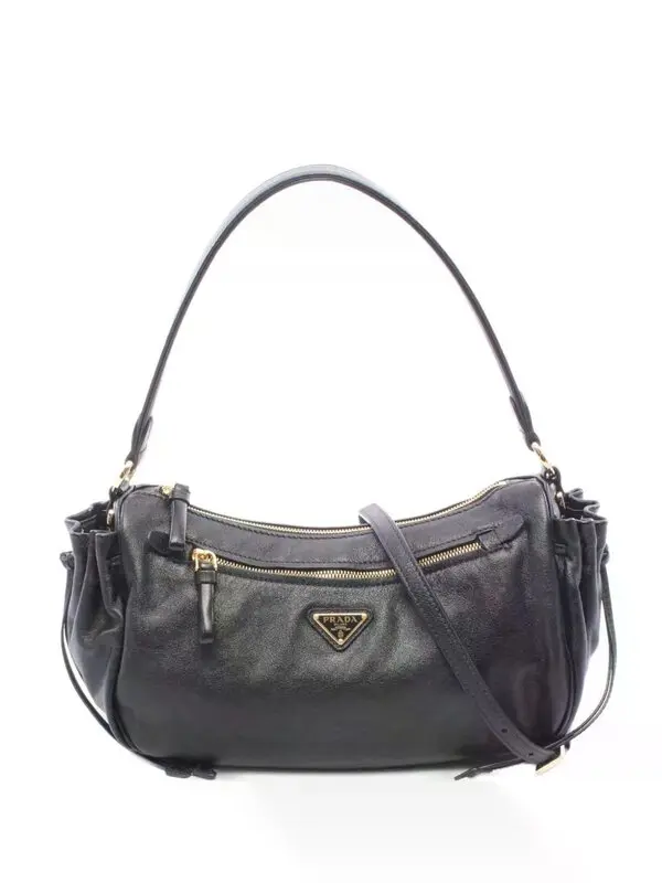 Prada Logo-plaque Shoulder Bag