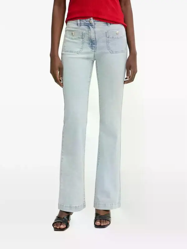 MORGAN Button-detail Flared Jeans