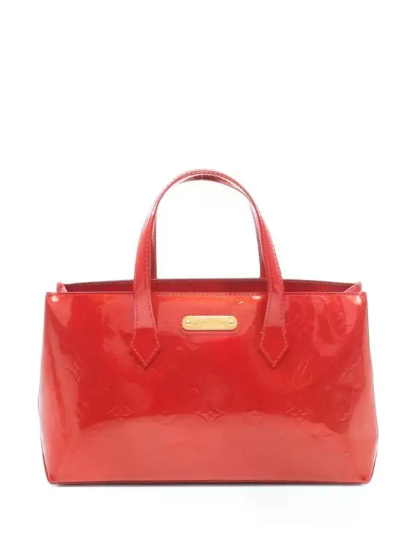 LOUIS VUITTON 2009 Pm Wilshire Vernis Tote Bag - Red