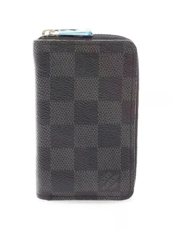 LOUIS VUITTON 2012 Damier Graphite Zippy Coin Purse - Black