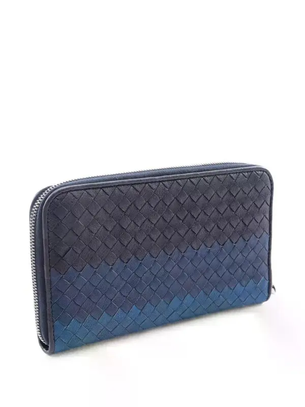 Bottega Veneta 2010s Intrecciato Zip-around Wallet