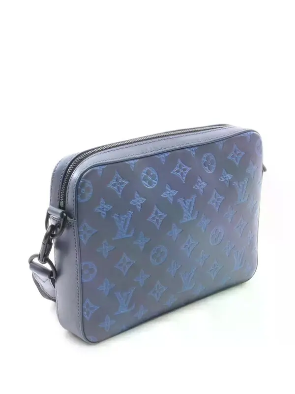 LOUIS VUITTON 2021s Duo Messenger Monogram Shadow Clutch Bag
