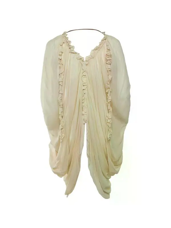 Zimmermann Illuminate Draped V-neck Blouse - Neutrals