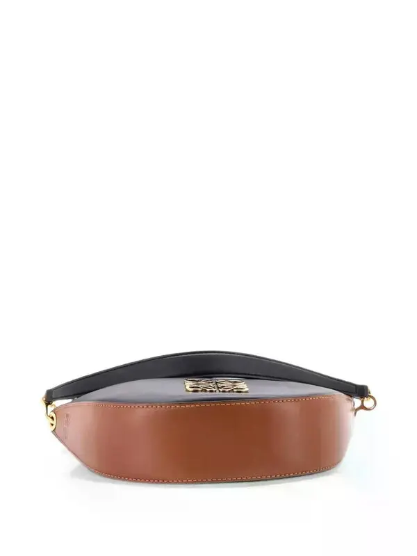 Loewe Luna Anagram Leather Small Hobo Bag - Black