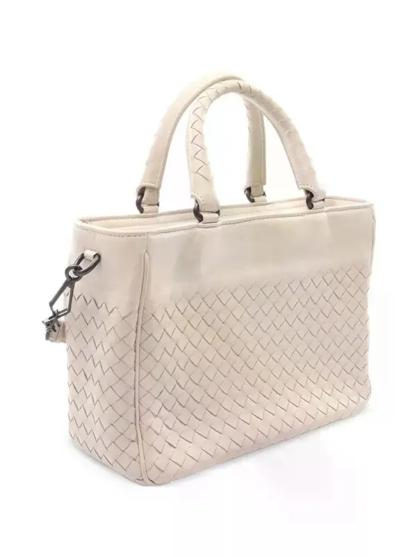Bottega Veneta Intrecciato Leather Handbag - Neutrals