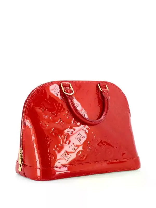 LOUIS VUITTON Alma Handbag Monogram Vernis Pm Satchel