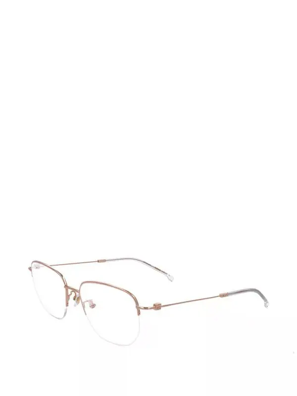 BOSS Geometric Frame Eyeglasses