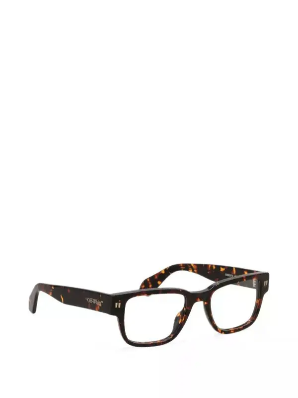 Off-White Tortoiseshell-effect Square-frame Glasses