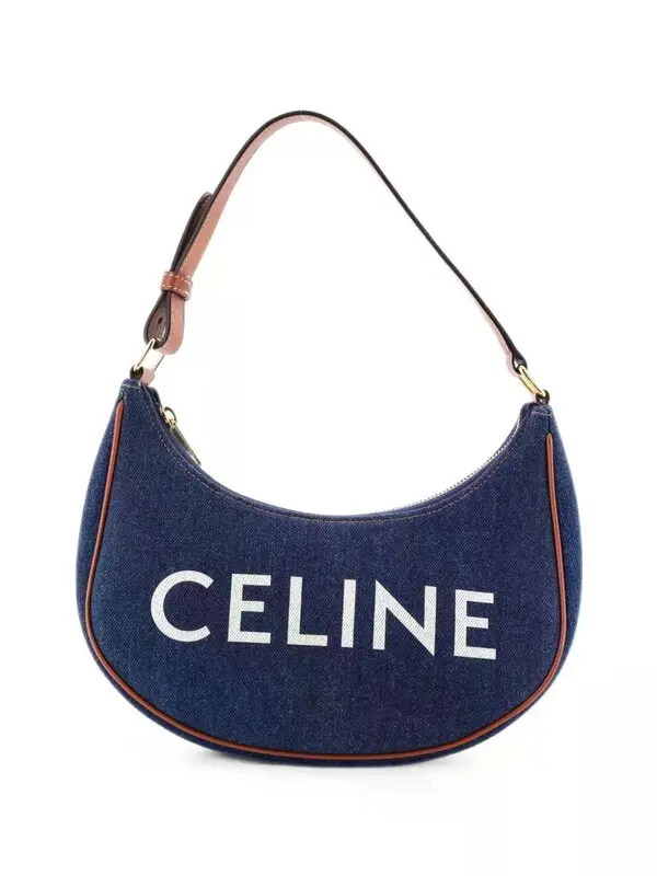 Celine Ava Bag Denim Hobo Bag - Blue
