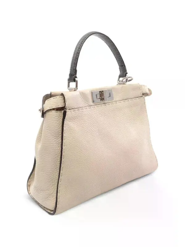 Fendi 2010s Peekaboo Leather Tote Bag