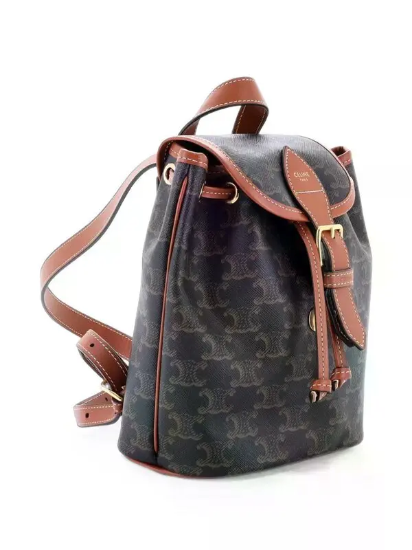 Celine Folco Triomphe Coated Canvas Mini Backpack