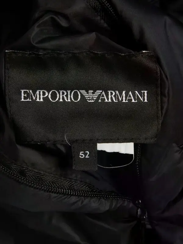 Emporio Armani Logo Embroidered Reversible Puffer Jacket
