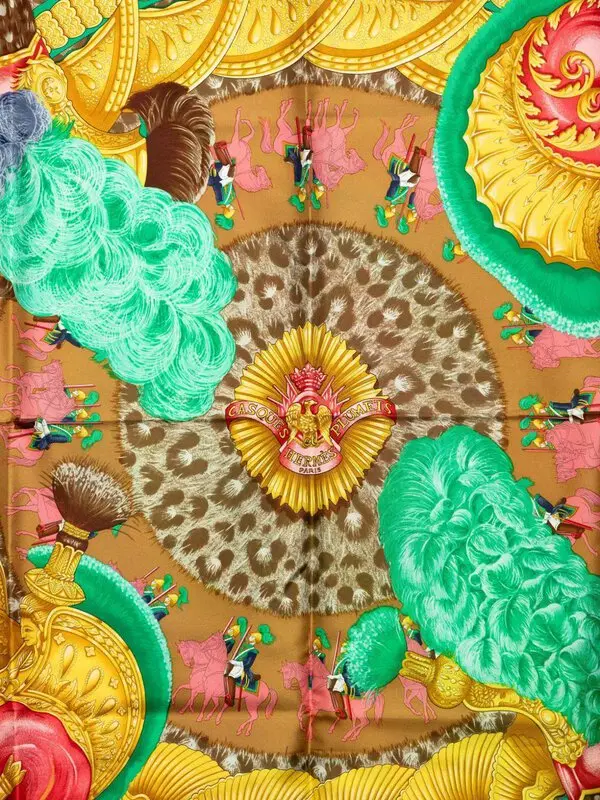 Hermès 1990-2020 Casques Et Plumets Silk Scarf 90 Scarves