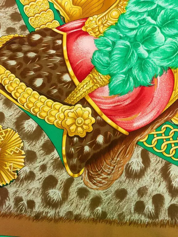 Hermès 1990-2020 Casques Et Plumets Silk Scarf 90 Scarves