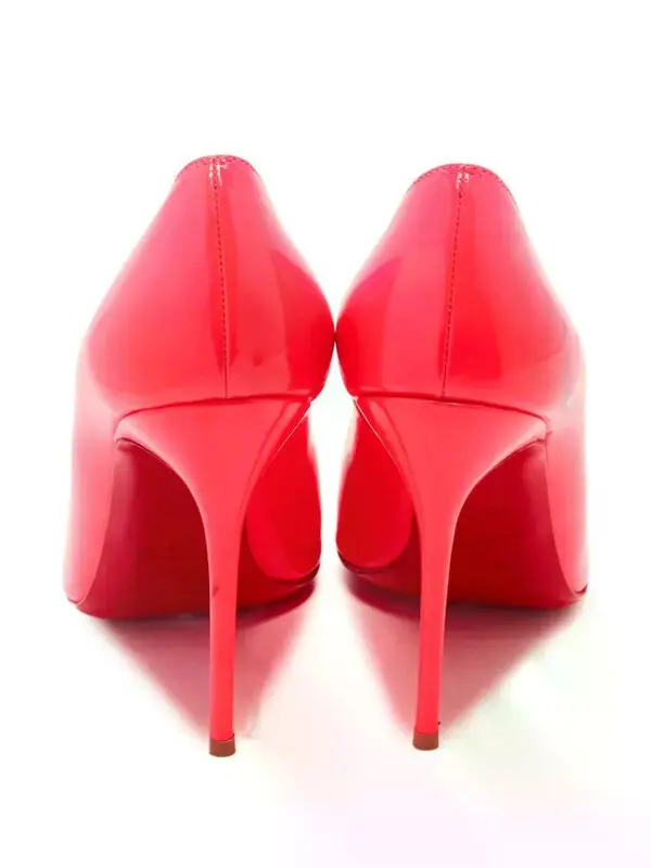 CHRISTIAN LOUBOUTIN Round Toe Patent Leather Stiletto Pumps