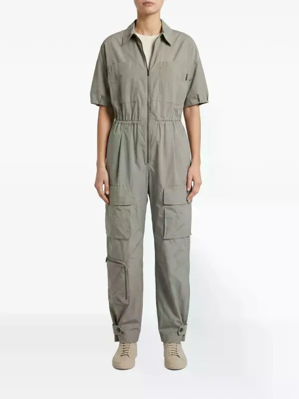 Brunello Cucinelli Zip-up Cargo Jumpsuit - Green