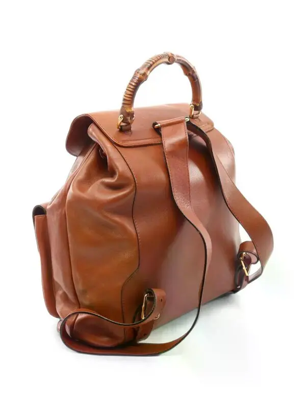 Gucci Bamboo Leather Backpack