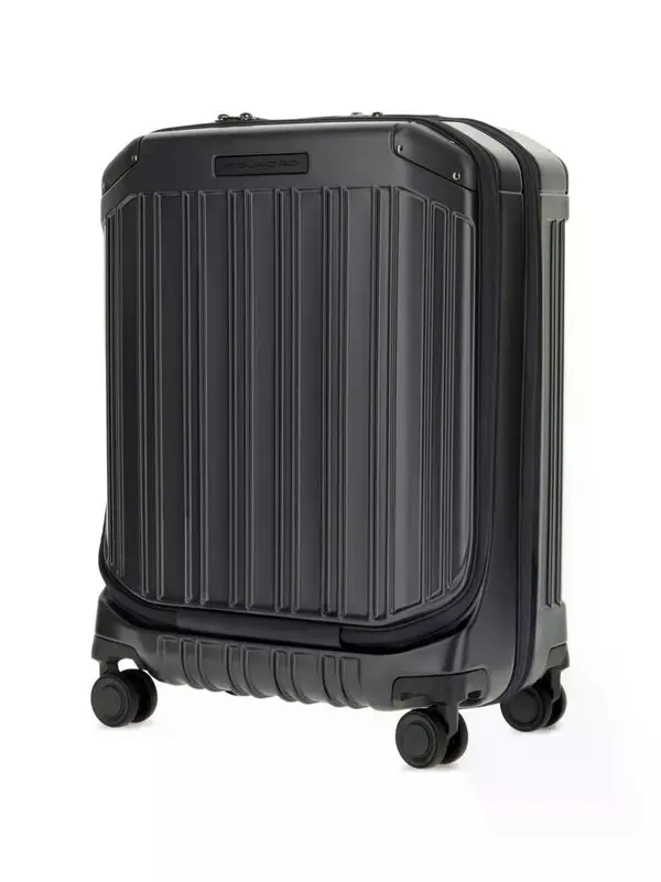 PIQUADRO Four-wheel Expandable Suitcase - Black
