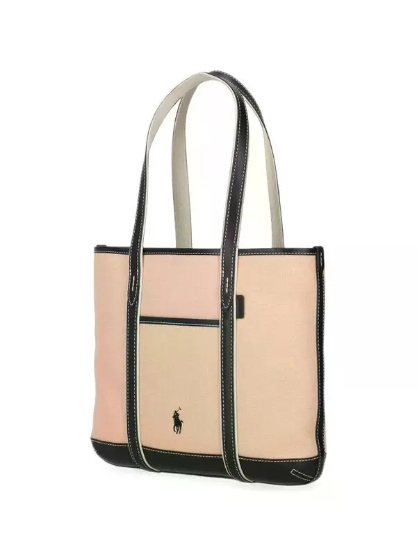 Polo Ralph Lauren Embroidered Logo Tote Bag - Neutrals