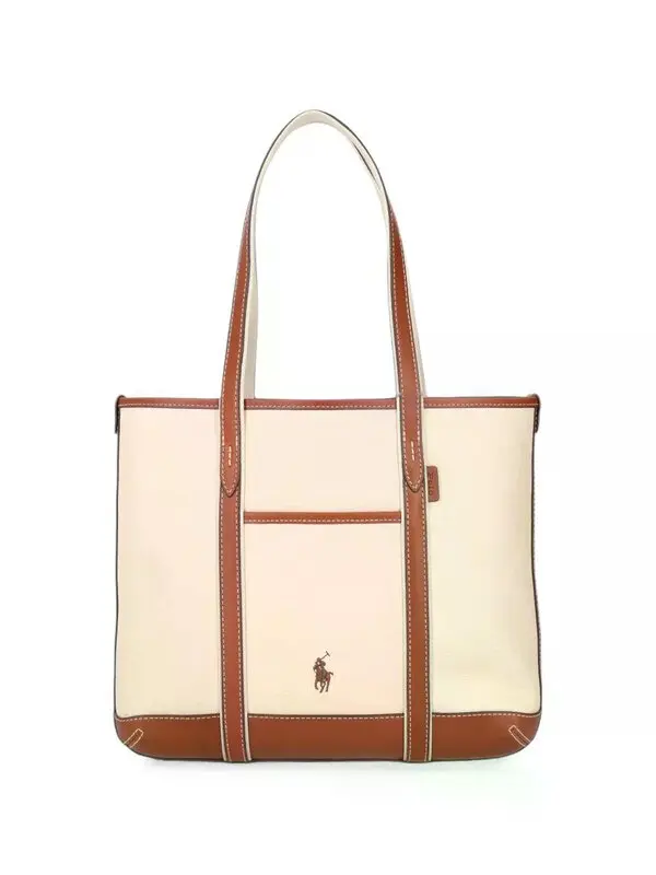 Polo Ralph Lauren Leather Trim Tote Bag