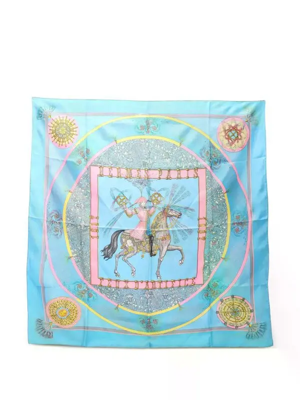 Hermès 2000s Fireworks-print Scarf