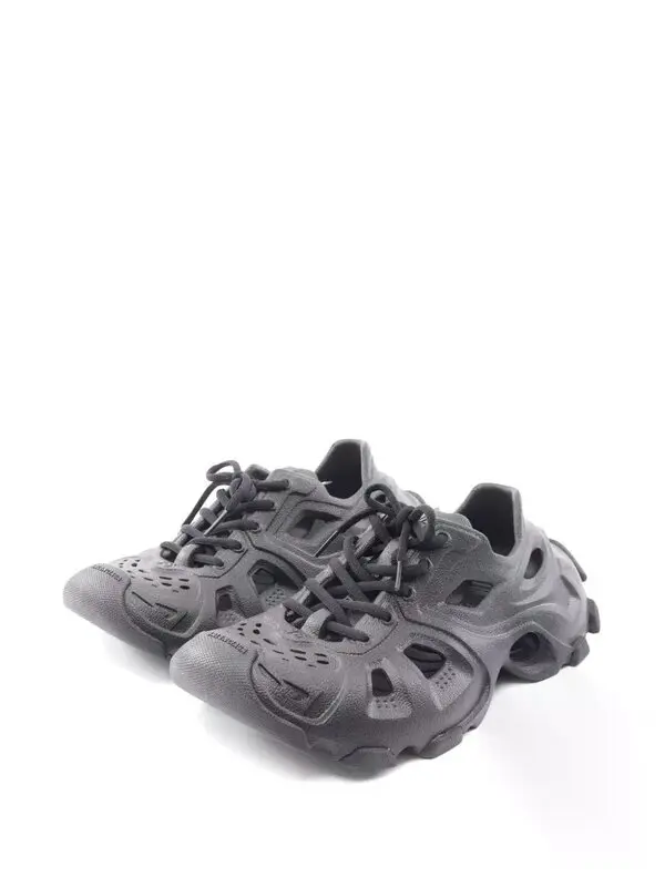 Balenciaga Rubber Cut-out Detail Sneakers - Black