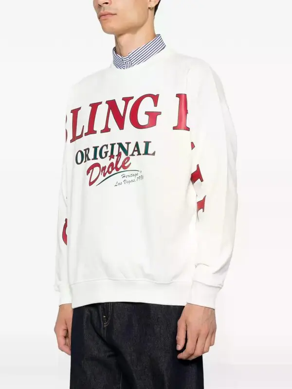 Drole De Monsieur Logo Print Sweatshirt