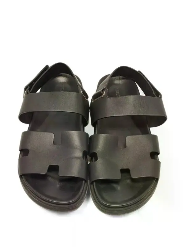 Hermès Genius Leather Flat Sandals