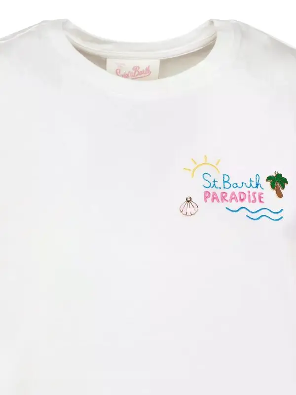 MC2 SAINT BARTH Emilie Logo-embroidered T-shirt