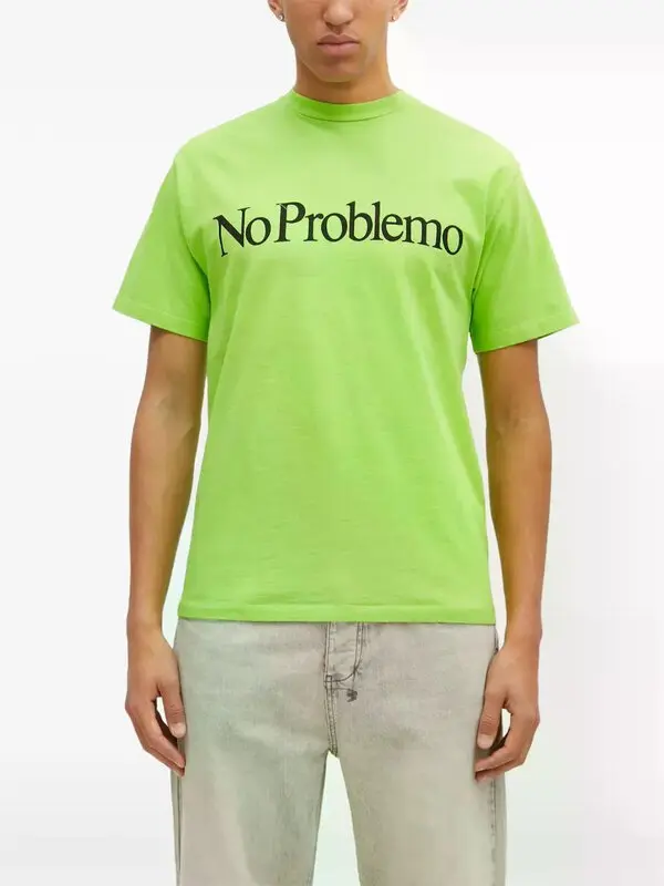 NO PROBLEMO Logo-print T-shirt - Green