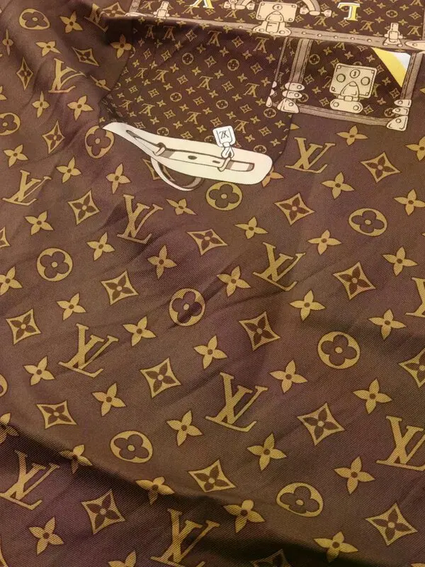 LOUIS VUITTON 2010s Monogram Trunks Scarf