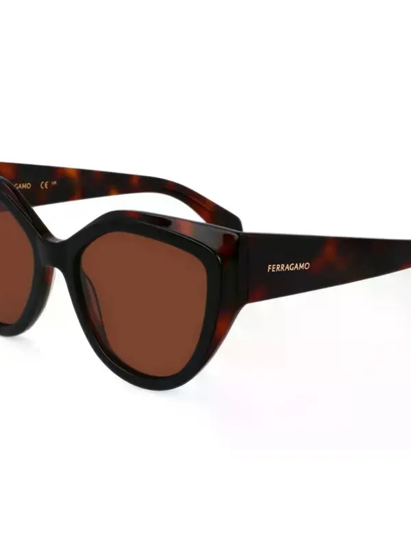 FERRAGAMO Geometric-frame Sunglasses