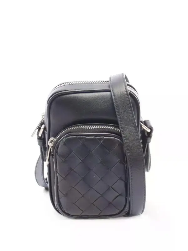 Bottega Veneta Intrecciato Camera Mini Bag - Black