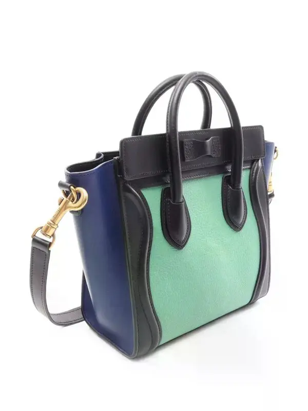 Celine 2010s Luggage Nano Leather Handbag