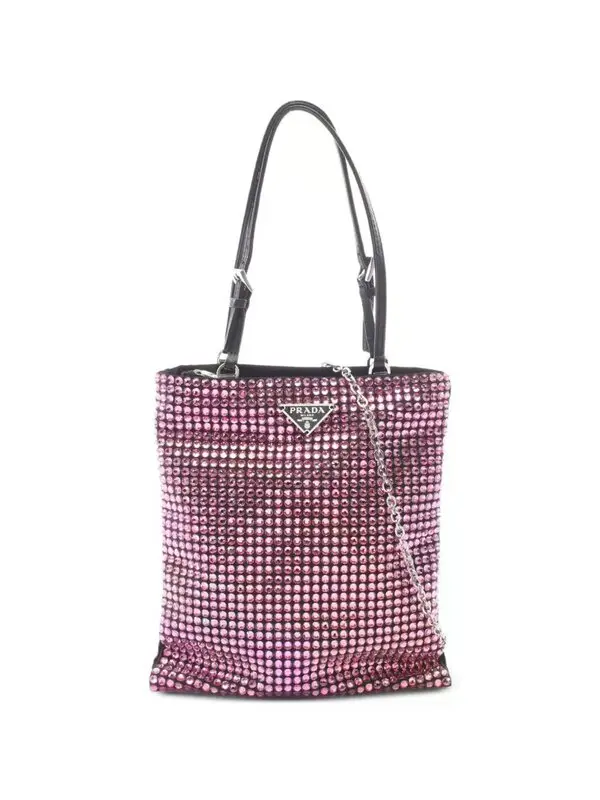 Prada Embellished Handbag - Pink