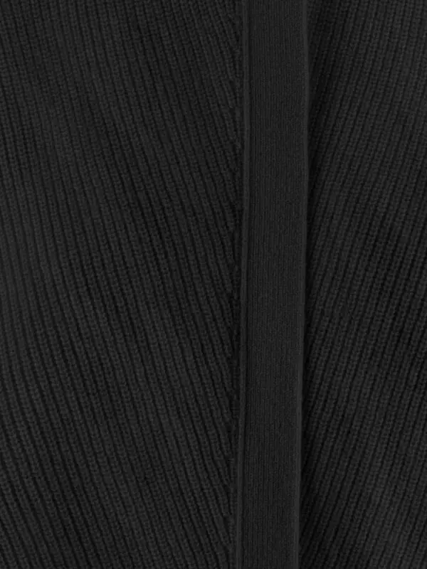 SA SU PHI Ribbed Cashmere Cardigan - Black