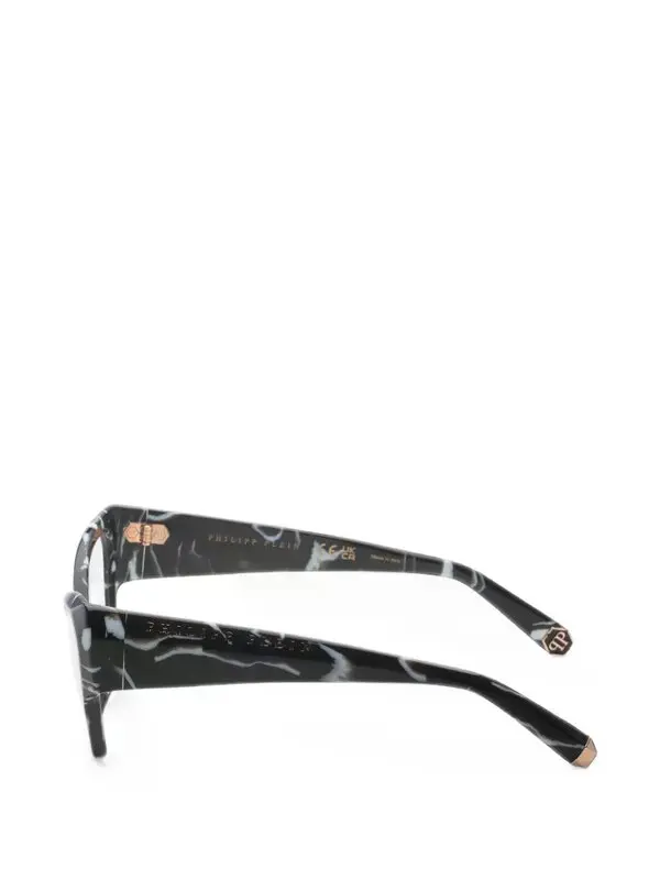 Philipp Plein Marbled-effect Cat-eye Eyeglasses