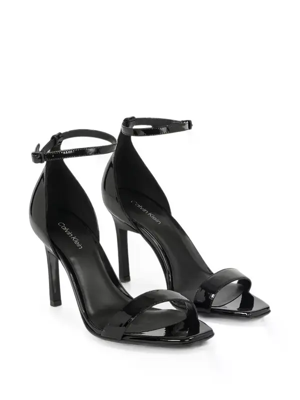Calvin Klein Patent-leather Stiletto Sandals
