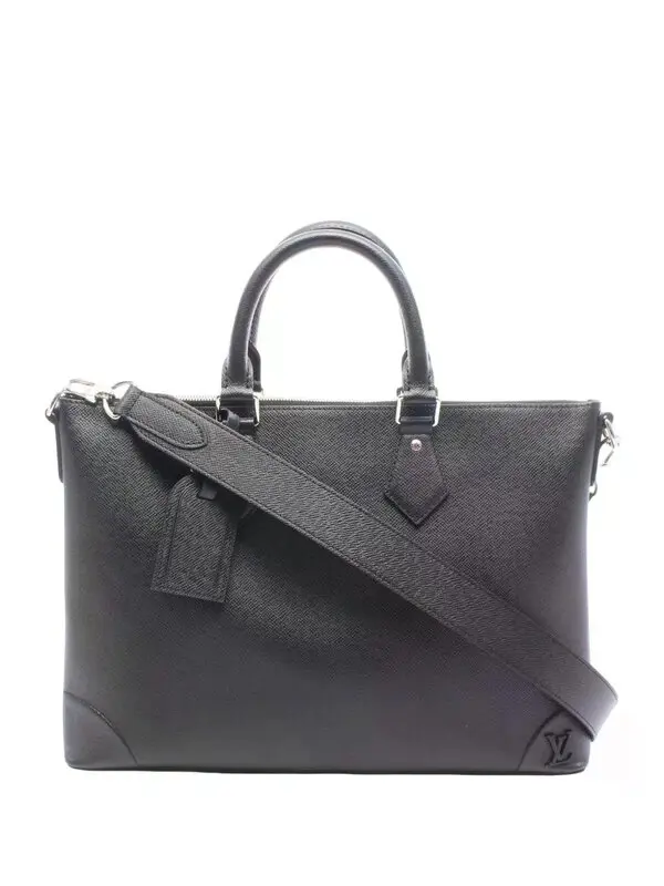 LOUIS VUITTON 2021-2026 Taiga Slim Briefcase Business Bag - Black