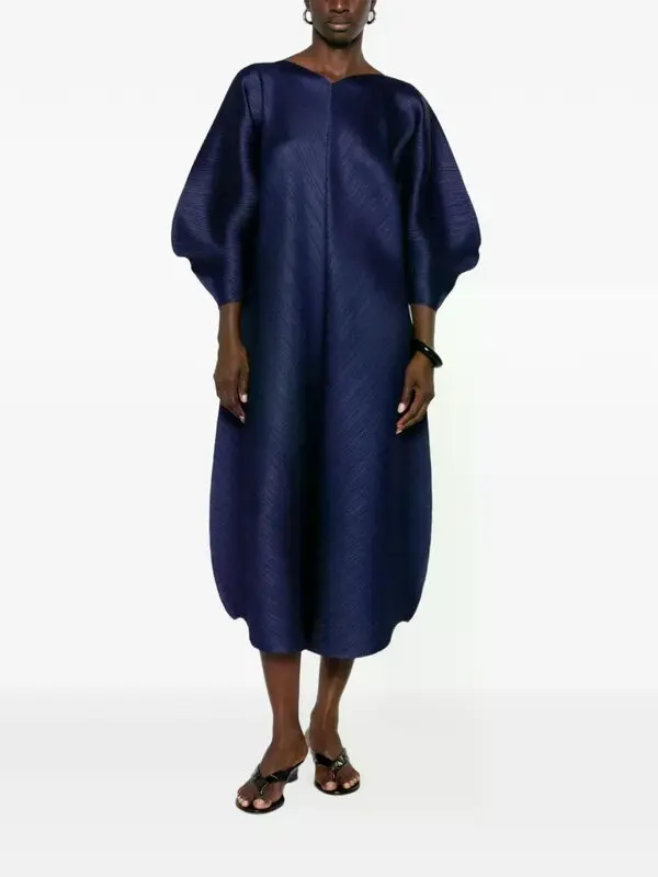 Issey Miyake Coast Pleated Midi Dress