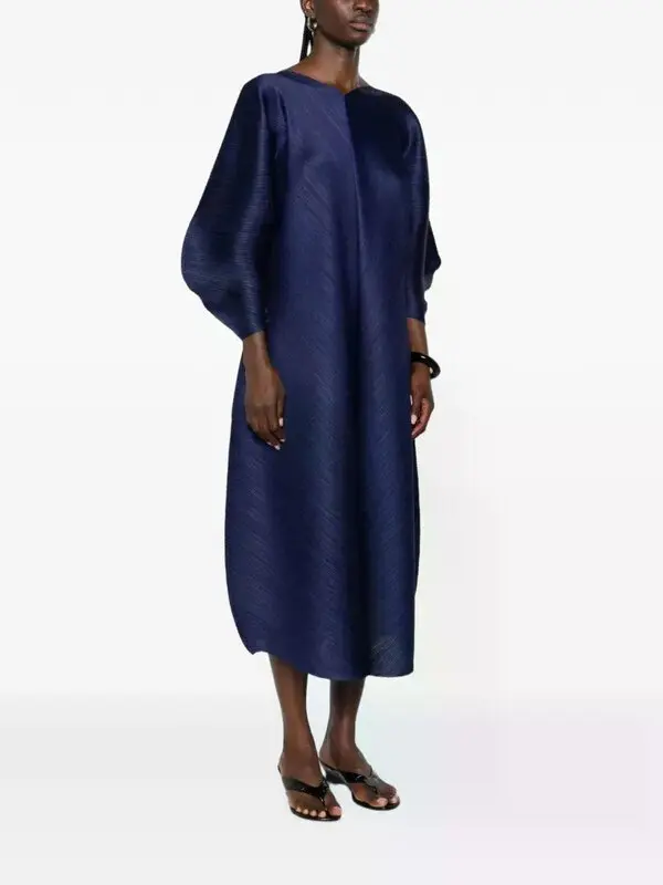 Issey Miyake Coast Pleated Midi Dress